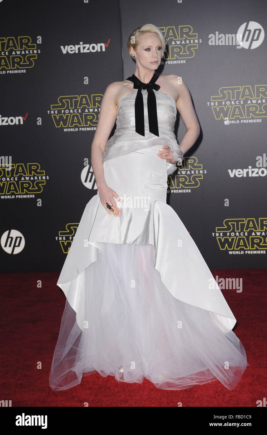 Film Premiere Of Star Wars The Force Awakens Featuring Gwendoline