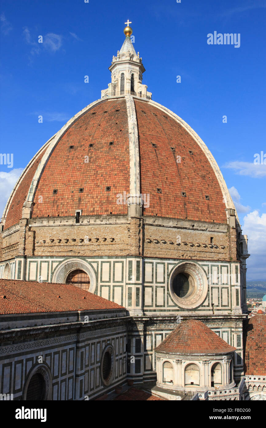 Filippo Brunelleschi's famous dome of Florence Cathedral Stock Photo ...