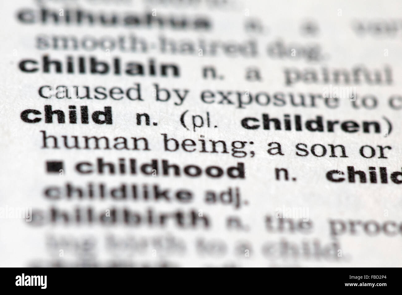 Child dictionary hi-res stock photography and images - Alamy
