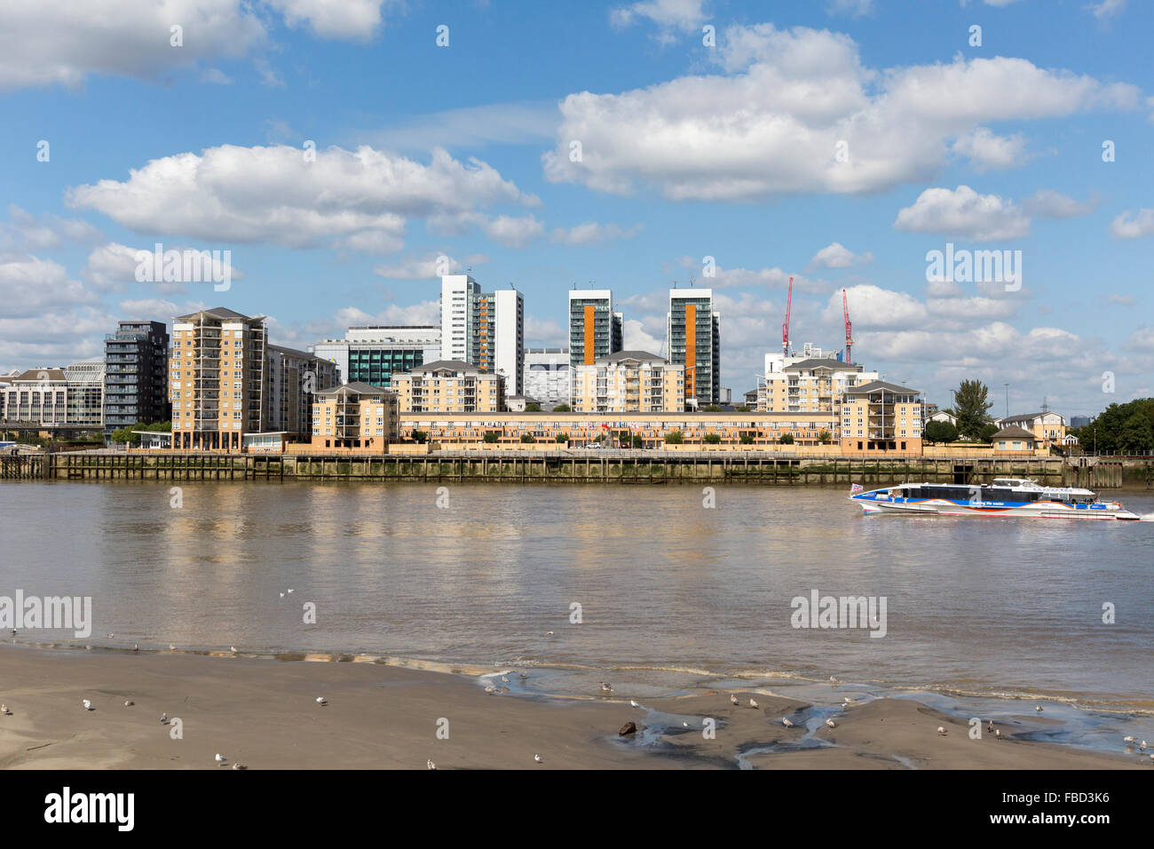 New buildings on the Isle of Dogs, London, United Kingdom Stock Photo ...