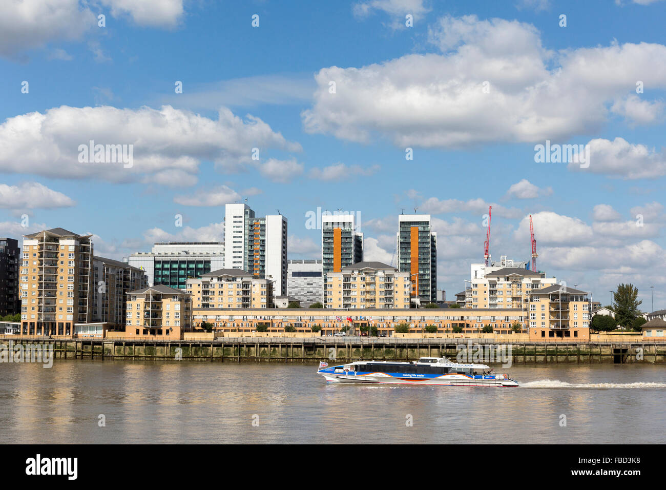 New buildings on the Isle of Dogs, London, United Kingdom Stock Photo ...
