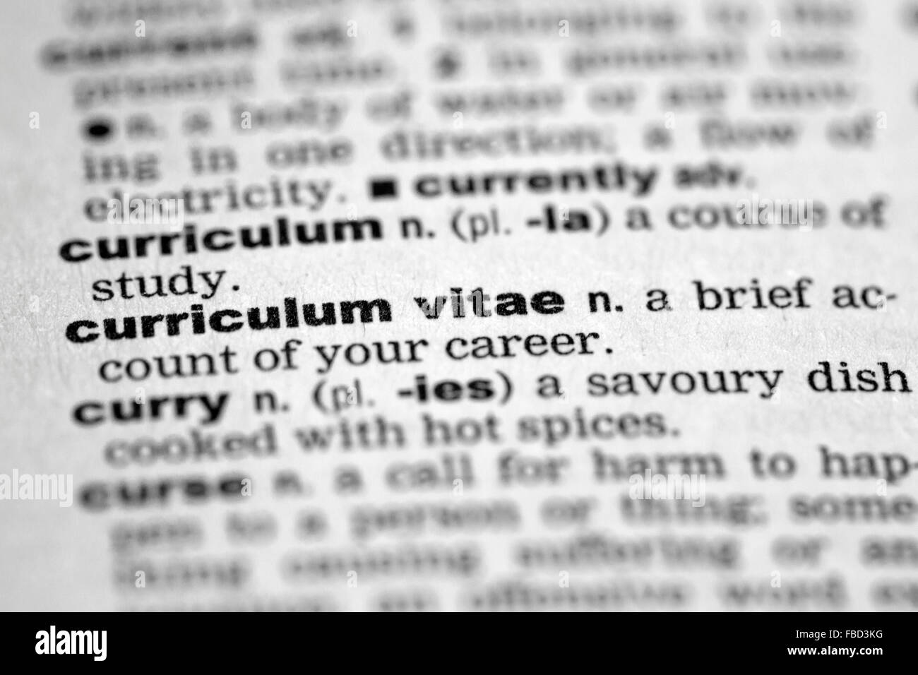 Dictionary details Stock Photo - Alamy