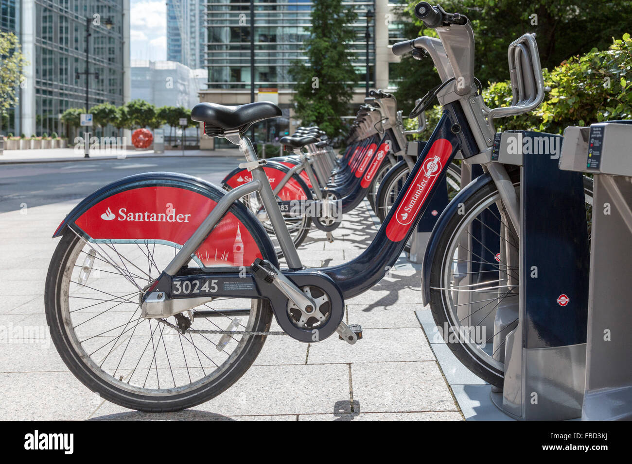 Santander Cycles, bicycle sharing system, London, United Kingdom Stock ...