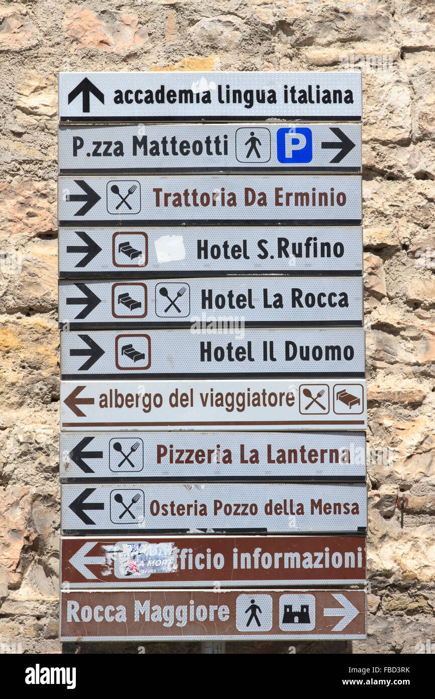 Road Signs Italy High Resolution Stock Photography and Images - Alamy