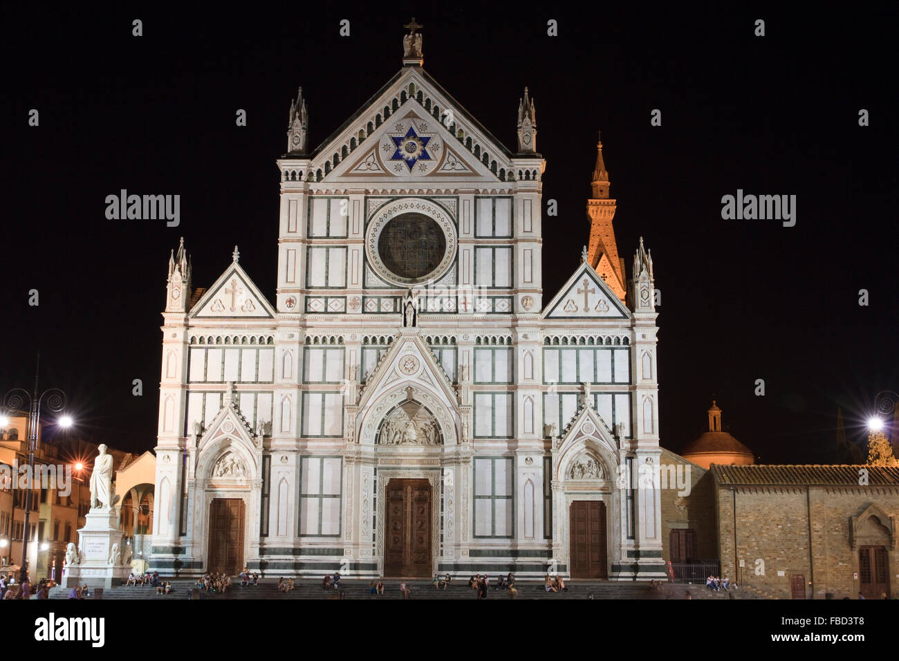 Basilica di Santa Croce (Basilica of the Holy Cross) in Florence, Italy ...