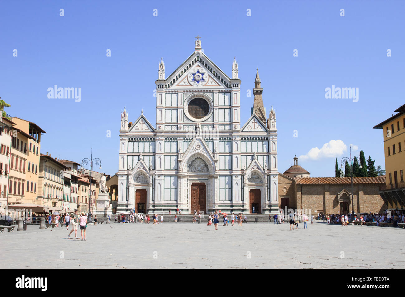 Basilica di Santa Croce (Basilica of the Holy Cross) in Florence, Italy ...