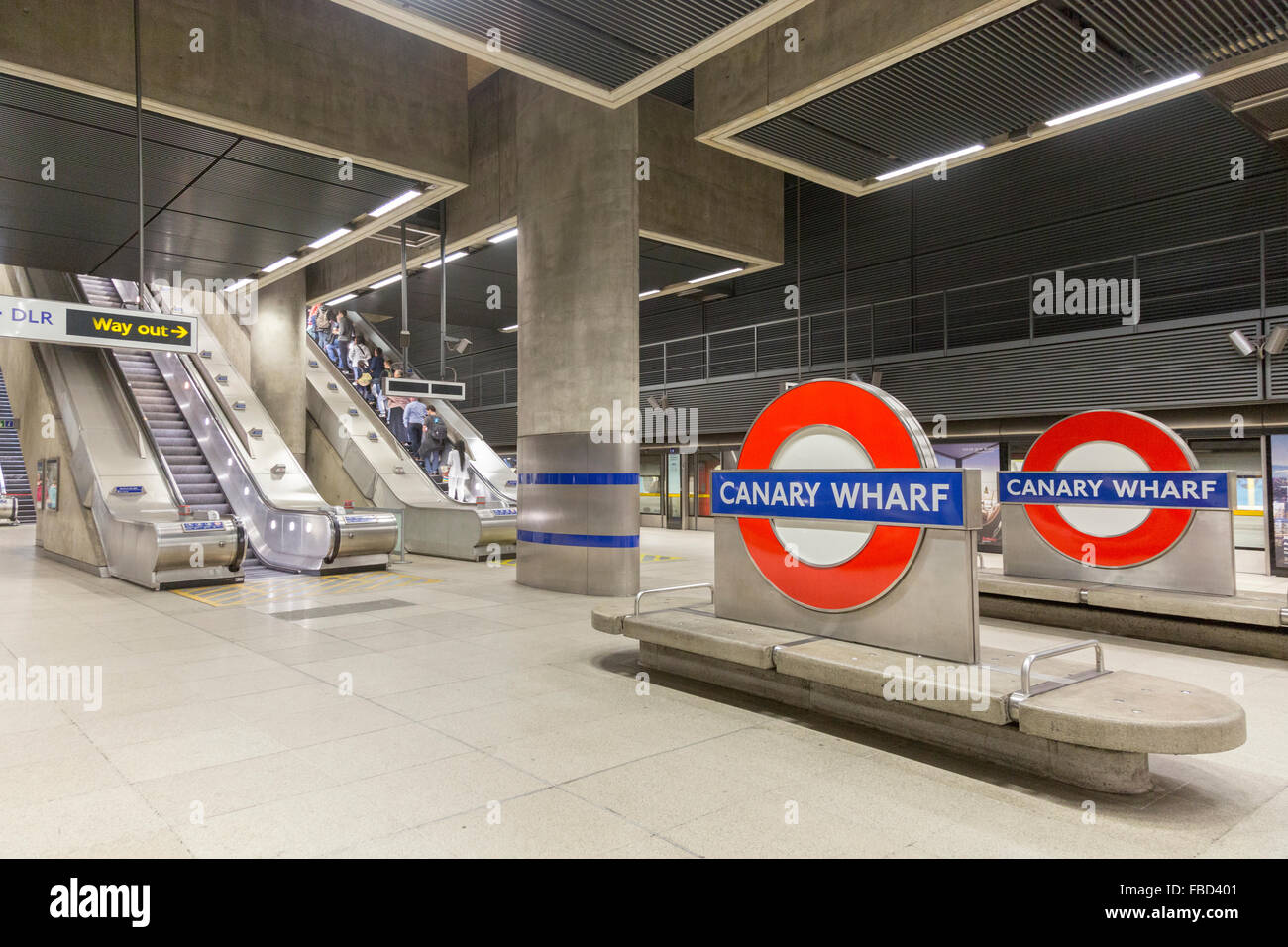 Canary Wharf Station High Resolution Stock Photography and Images - Alamy