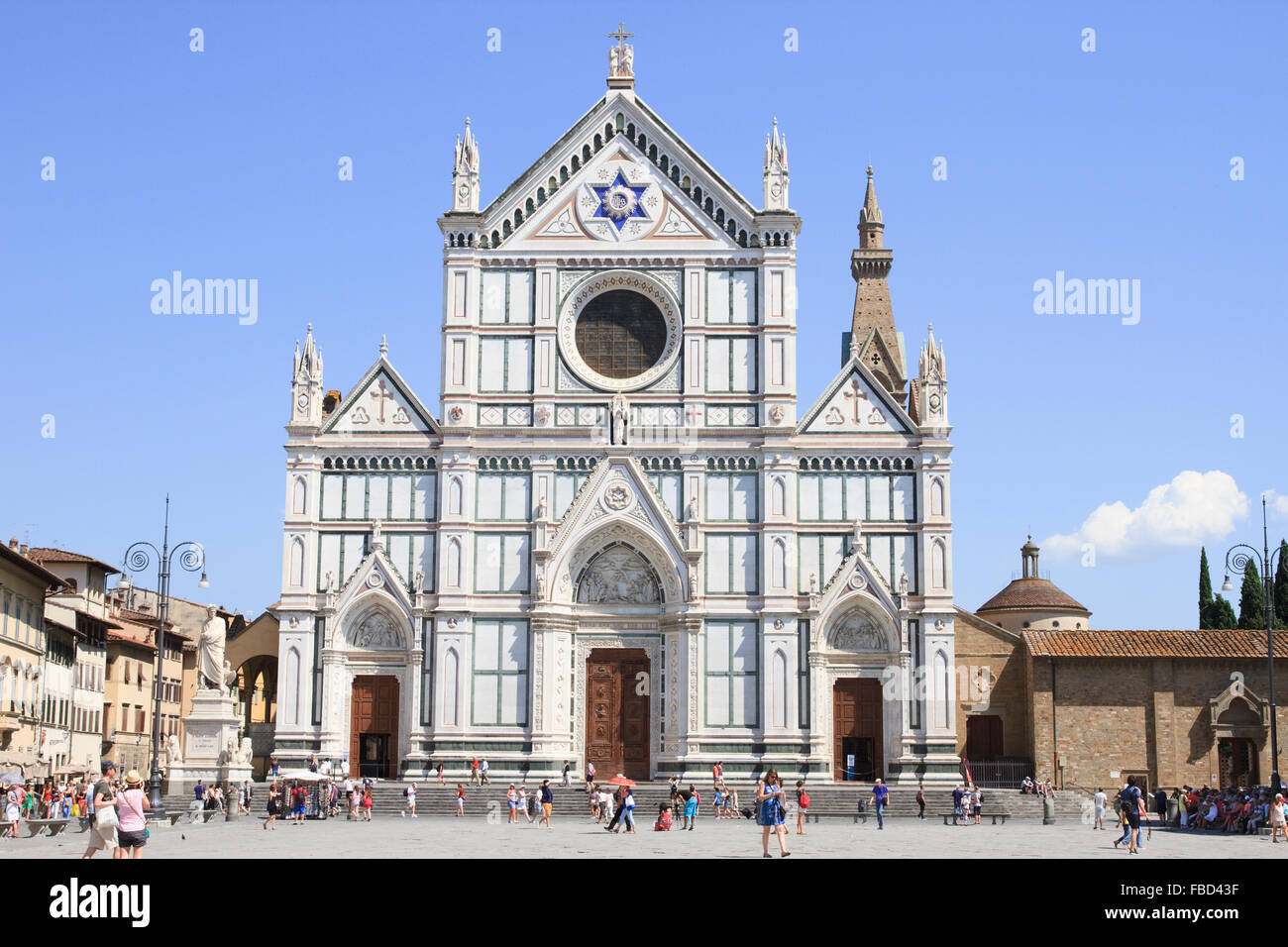 Basilica di Santa Croce (Basilica of the Holy Cross) in Florence, Italy ...