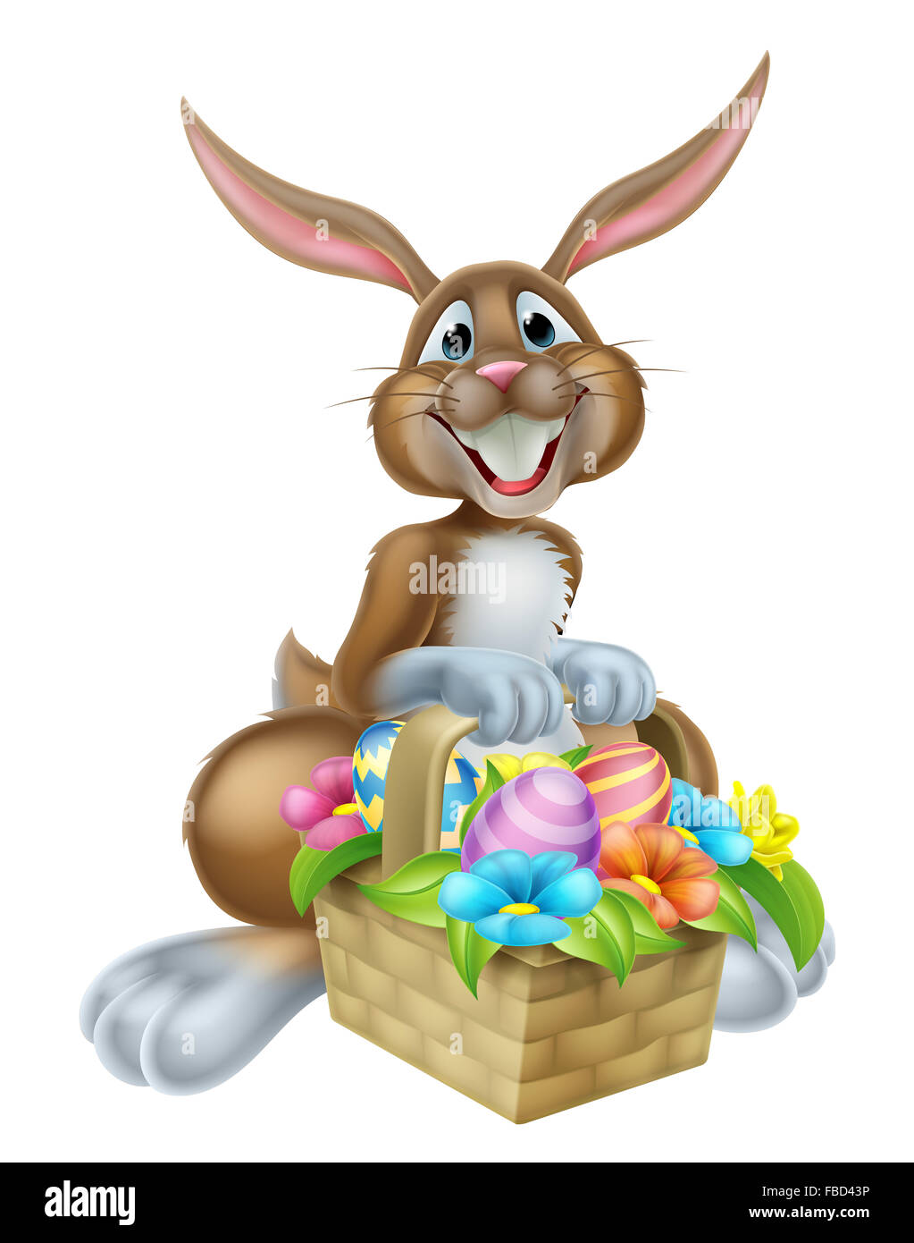Chocolate Easter Bunny Cartoon