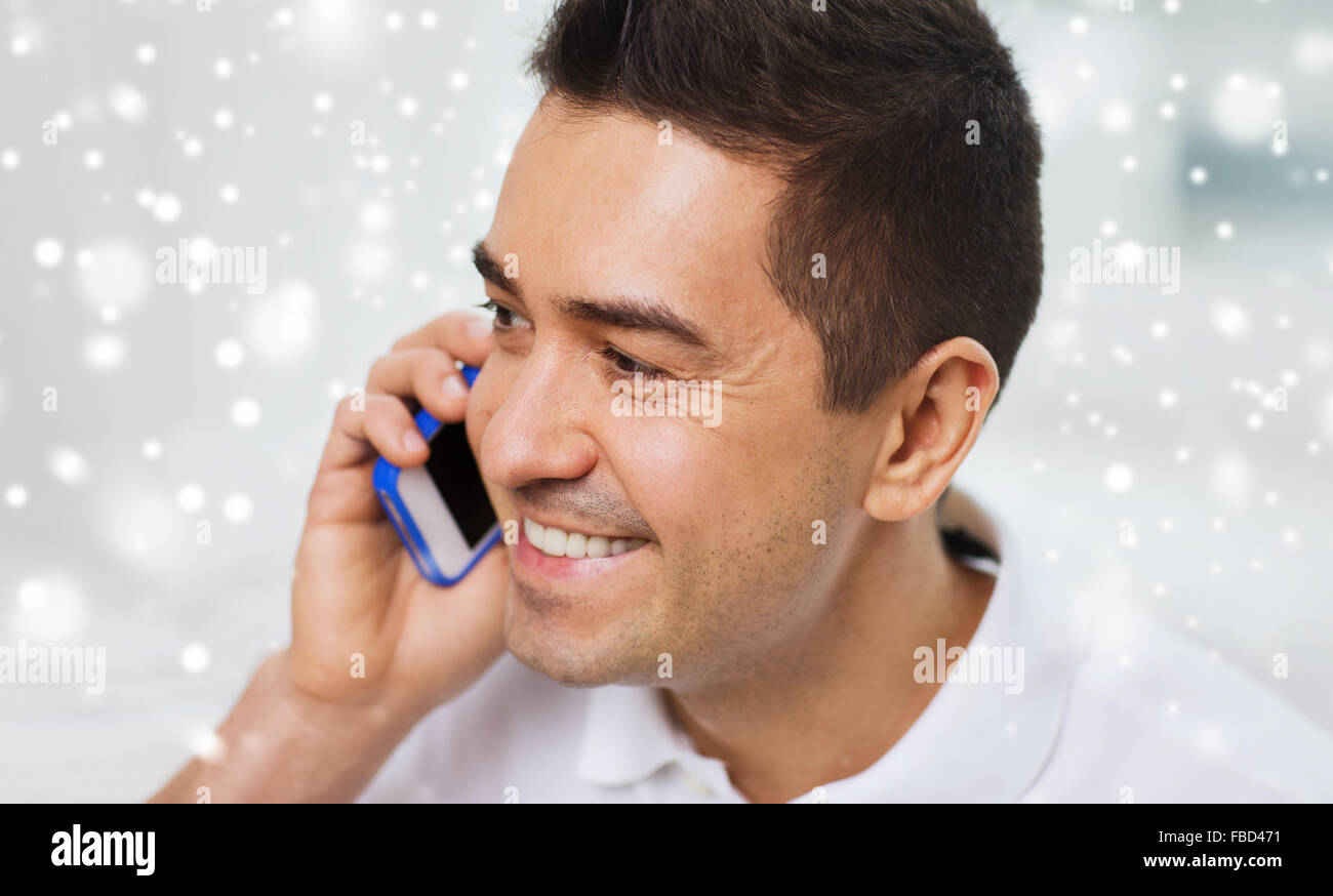 Businessman calling on sofa hi-res stock photography and images - Alamy