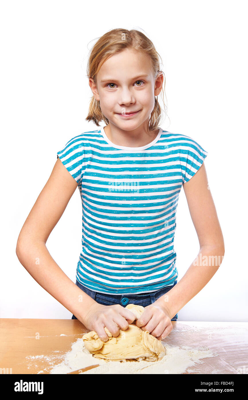 Girl making pie hi-res stock photography and images - Alamy