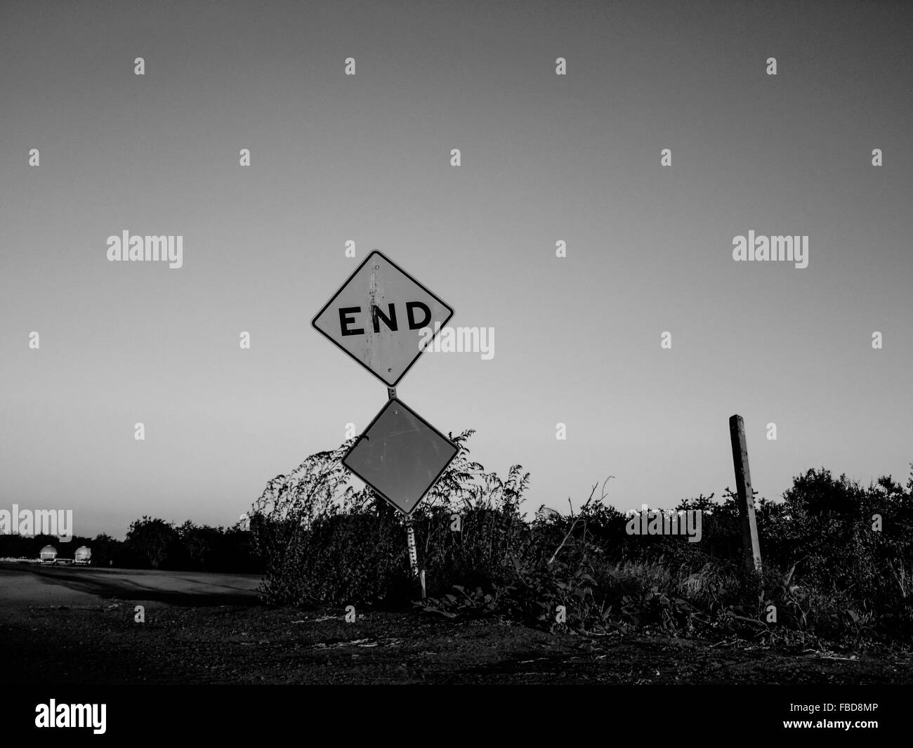 Road sign Black and White Stock Photos & Images - Alamy