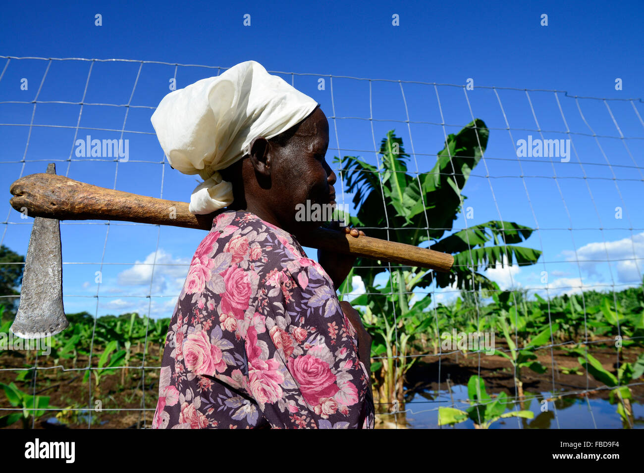 Zambia Chiawa, farms and villages in the Game Reserve Area of Lower ...