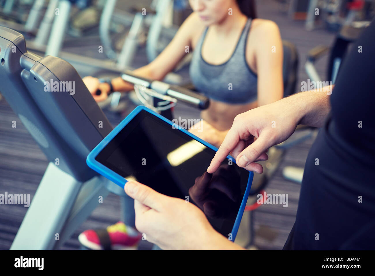 Exercise fitness program trainer hi-res stock photography and images ...