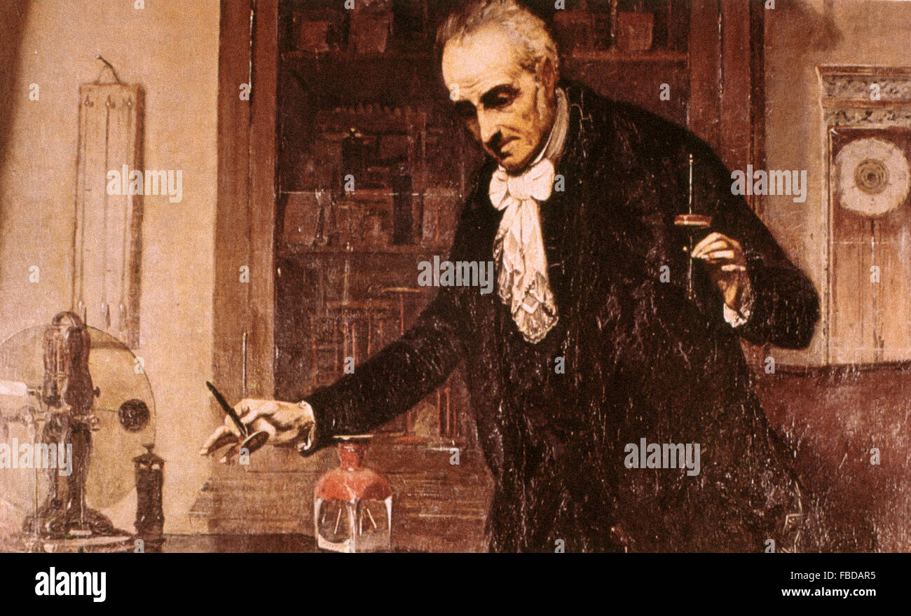 Alessandro Giuseppe Antonio Anastasio Volta (Como, 18th February 1745 ...