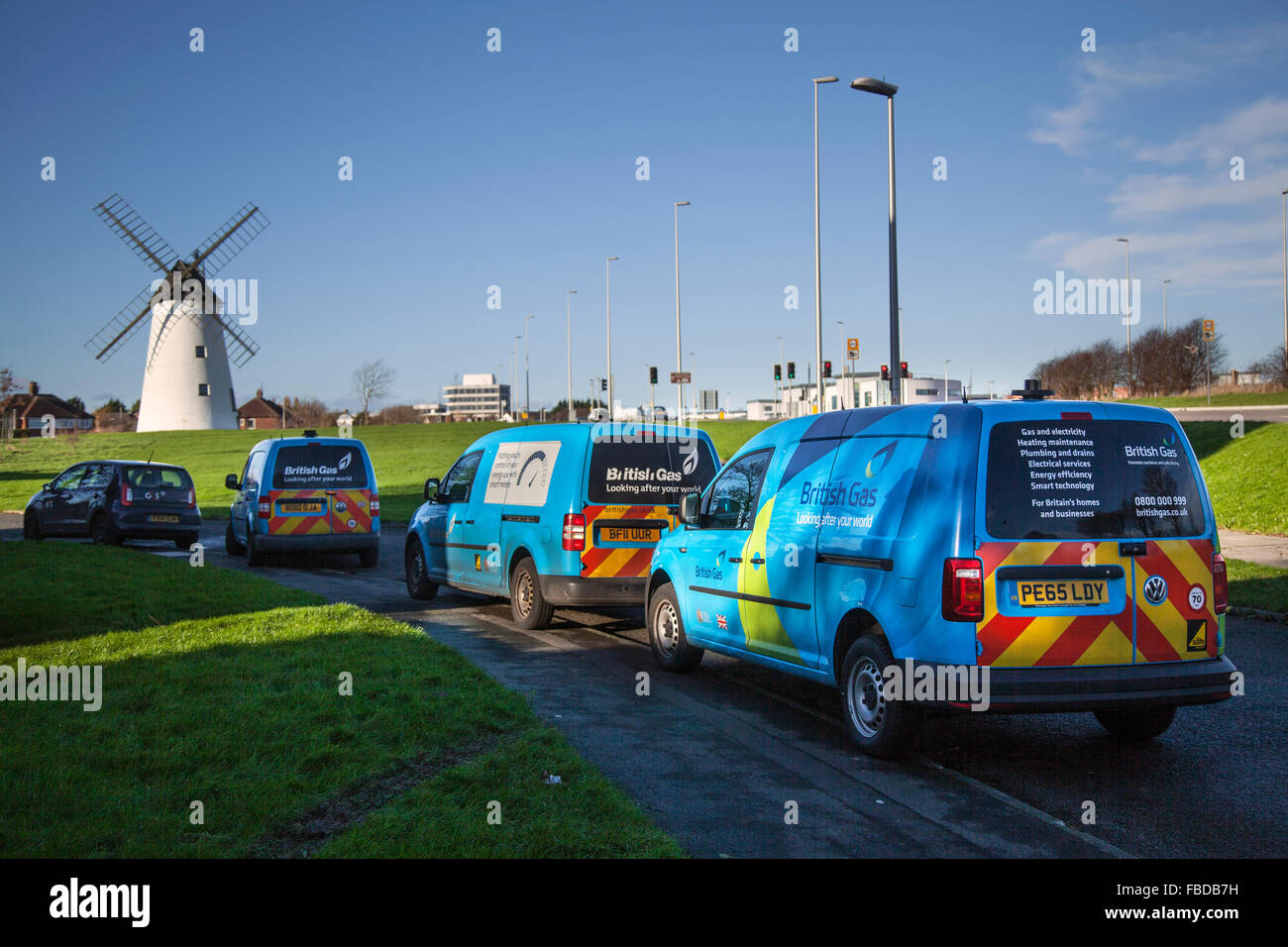Old british gas vans hi-res stock photography and images - Alamy