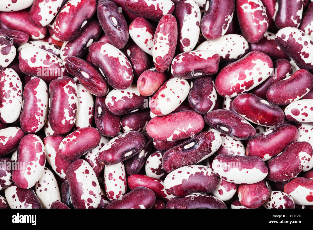 food background - raw red speckled beans close up Stock Photo - Alamy