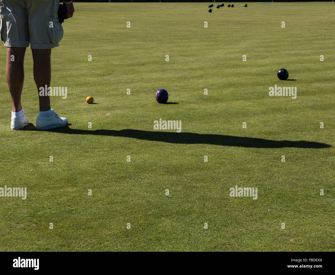 Man lawn bowls hi-res stock photography and images - Alamy
