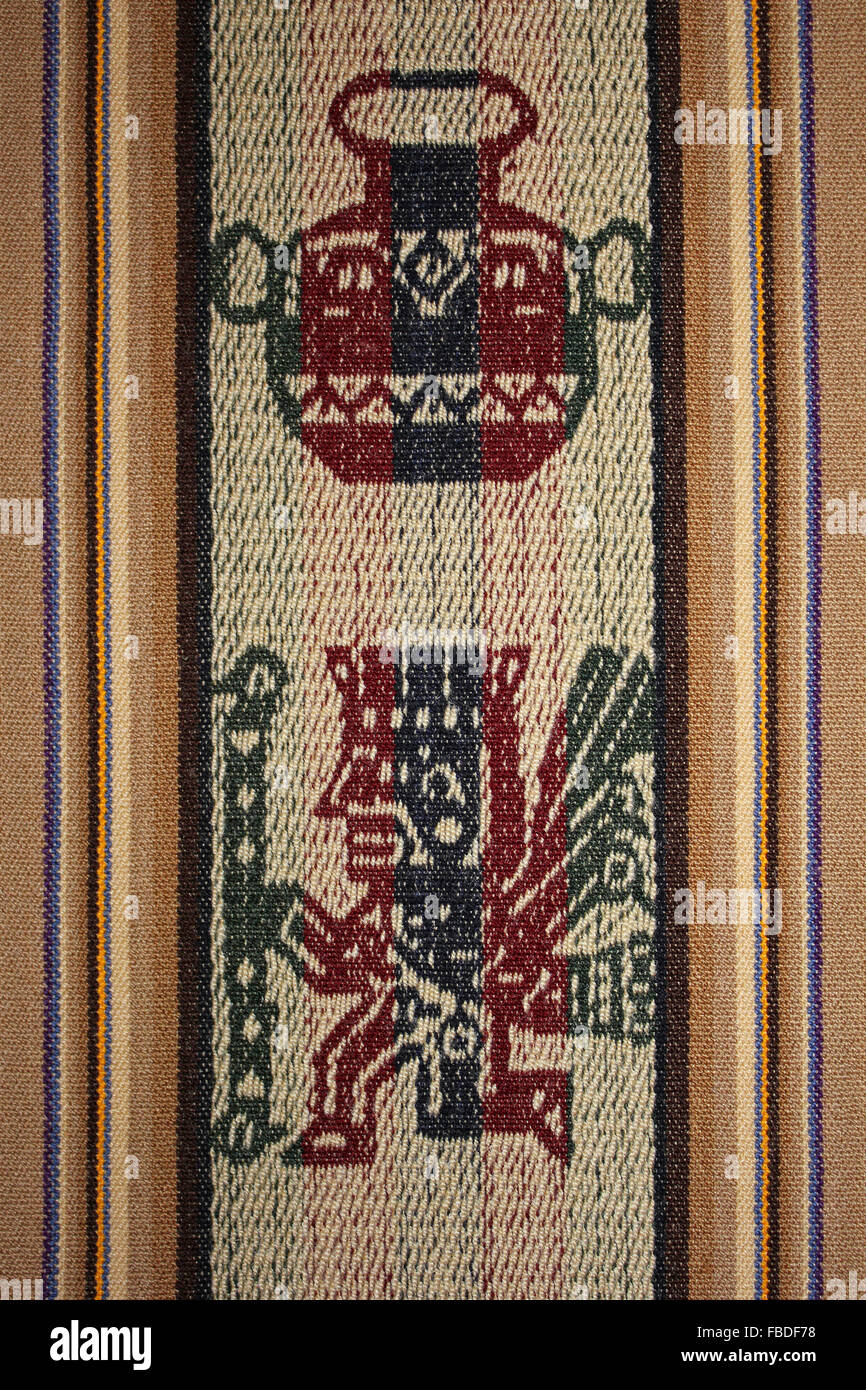 Peruvian Textile Design Stock Photo - Alamy