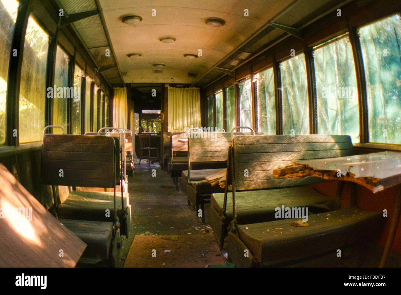 Interior View Abandoned Train High Resolution Stock Photography and ...
