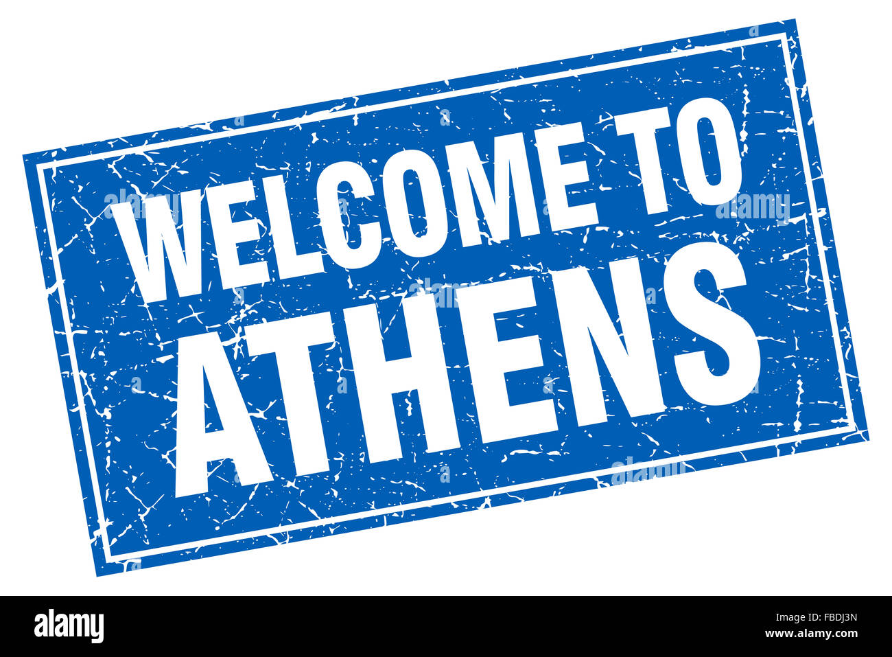 Welcome athens stamp Cut Out Stock Images & Pictures - Alamy