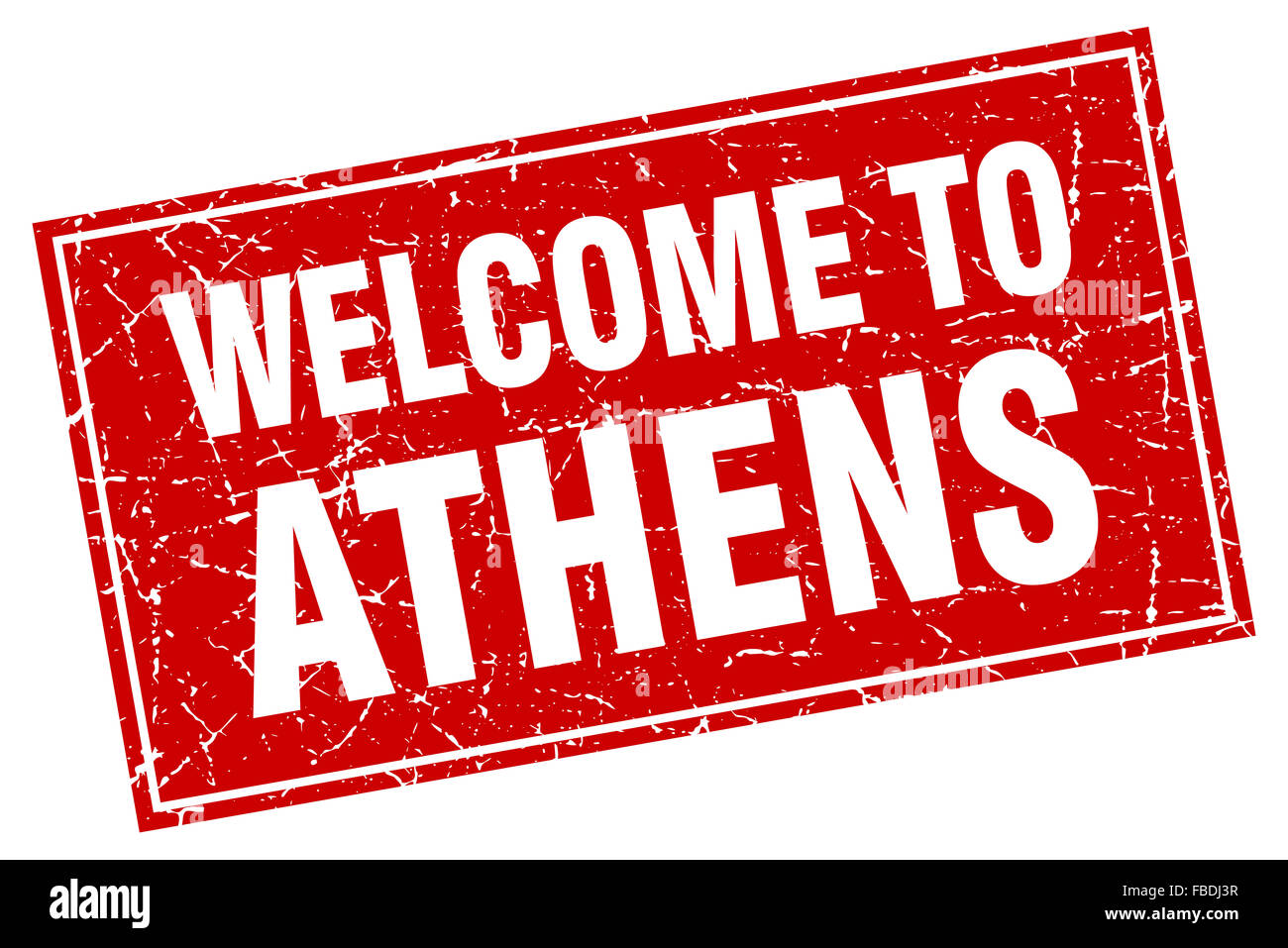 Welcome athens stamp Cut Out Stock Images & Pictures - Alamy