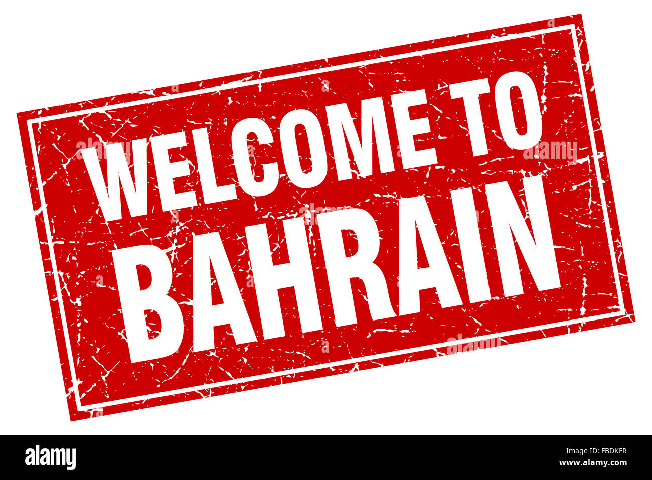 Welcome bahrain stamp hi-res stock photography and images - Alamy