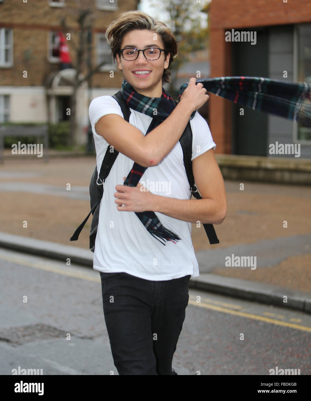 George Shelley outside ITV Studios Featuring: George Shelley Where ...