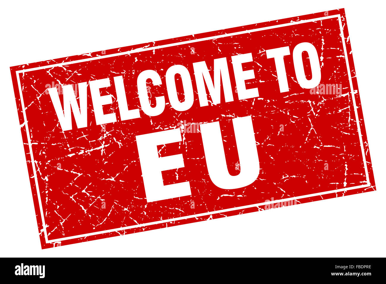 Welcome to the eu sign Cut Out Stock Images & Pictures - Alamy