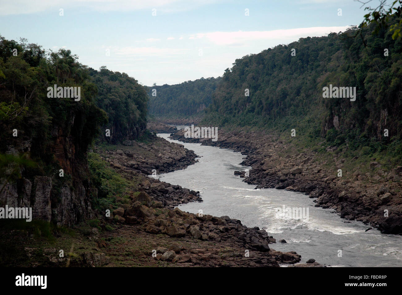 River dividing Argentina and Brazil Stock Photo - Alamy