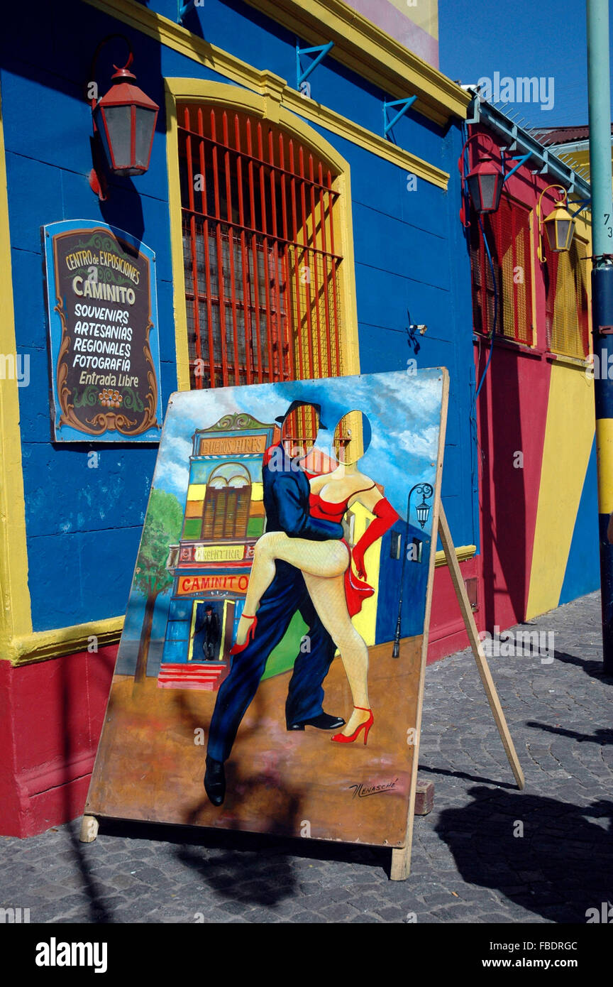 Colourful building of La Boca Stock Photo - Alamy