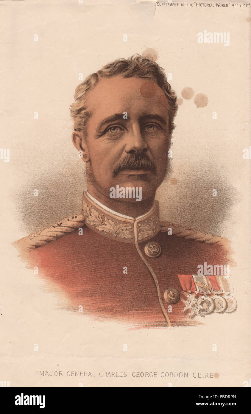 Major General Charles George Gordon. 'Chinese Gordon'/'Gordon of ...