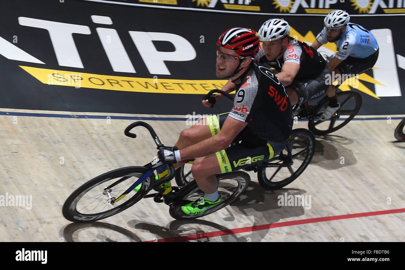 German cyclist Marcel Kalz (L) and his Dutch partner Alex Rasmussen in ...