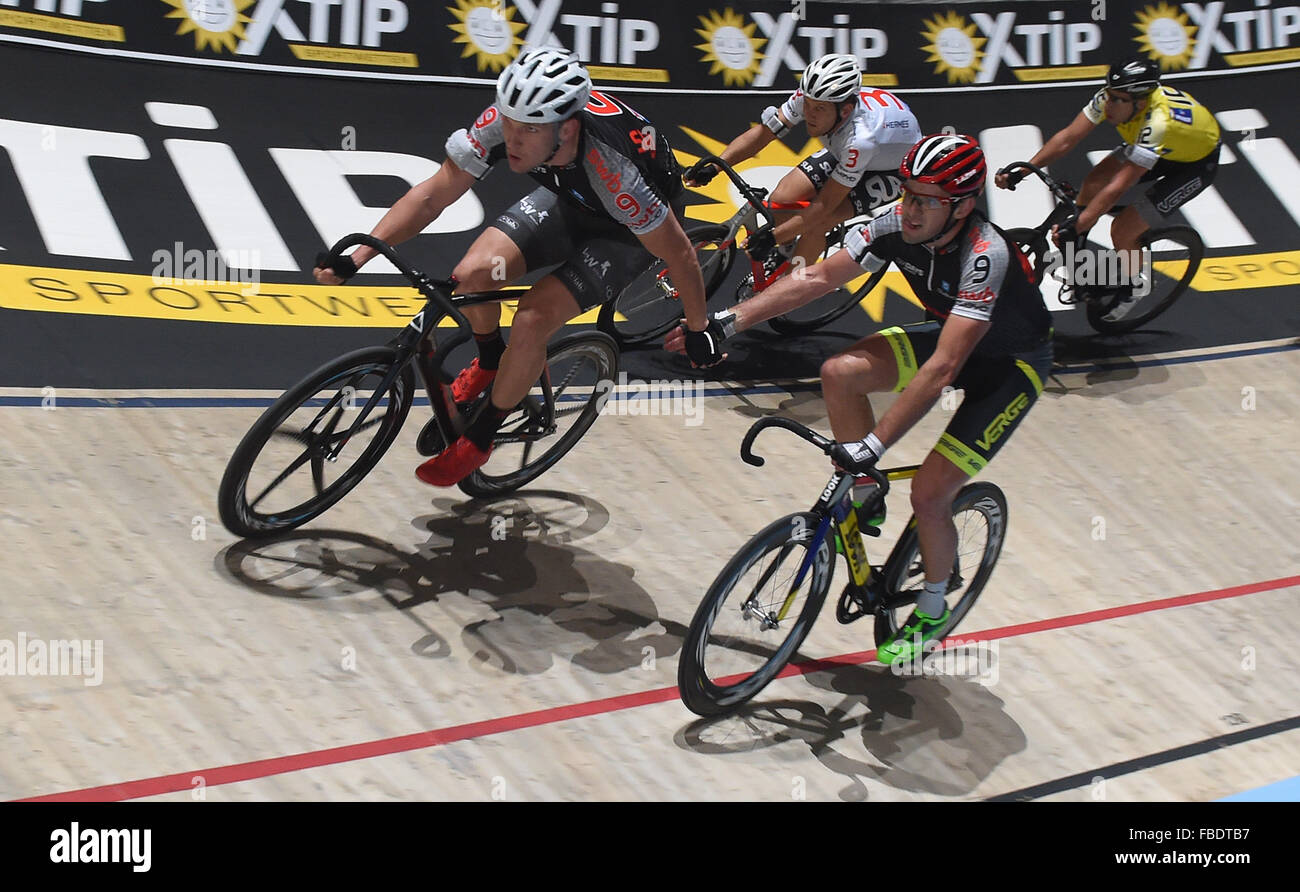 German cyclist Marcel Kalz (R) and his Dutch partner Alex Rasmussen in ...
