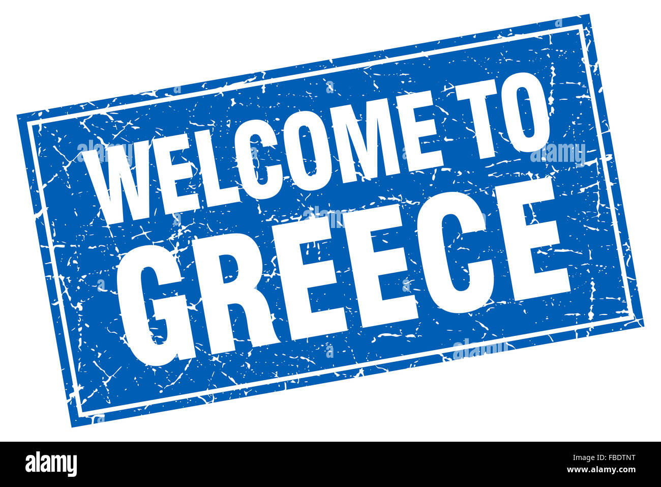 Welcome to greece sign Cut Out Stock Images & Pictures - Alamy