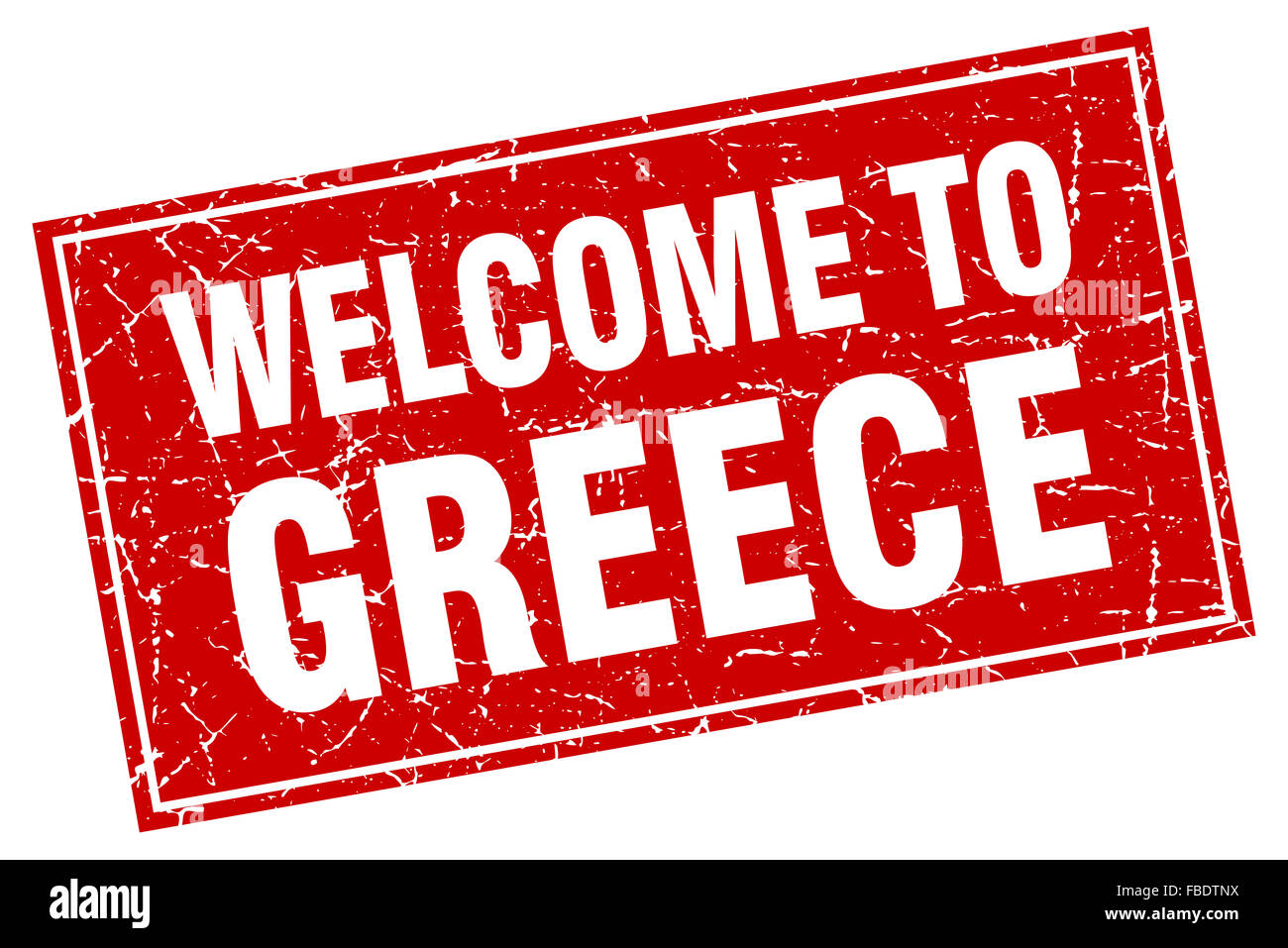 Welcome to greece sign Cut Out Stock Images & Pictures - Alamy