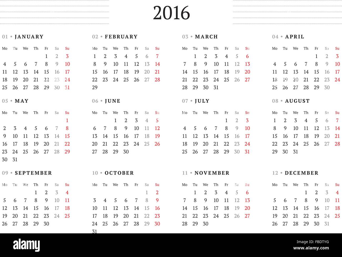 12 notes Stock Vector Images - Alamy