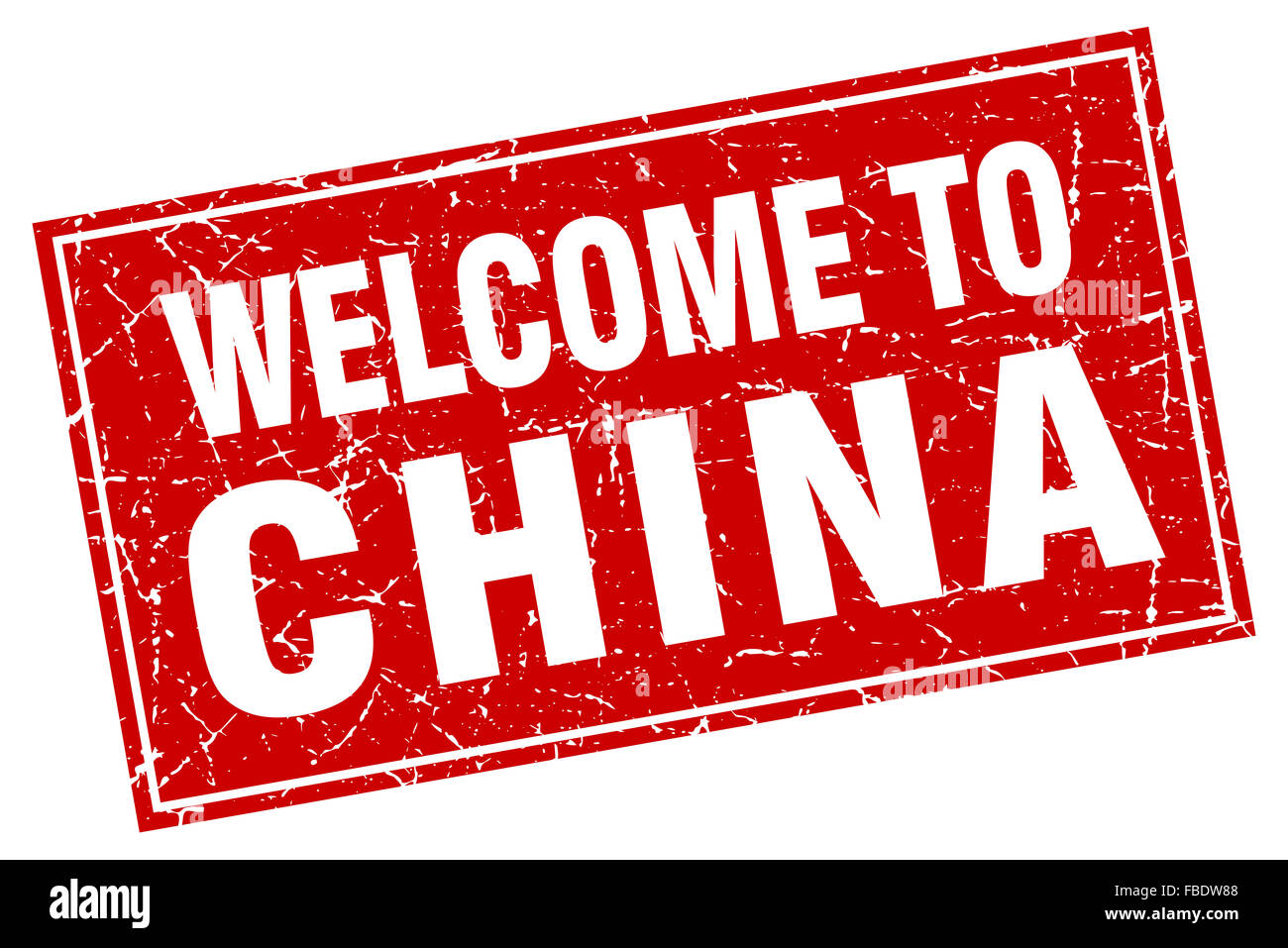 Welcome china red square hi-res stock photography and images - Alamy