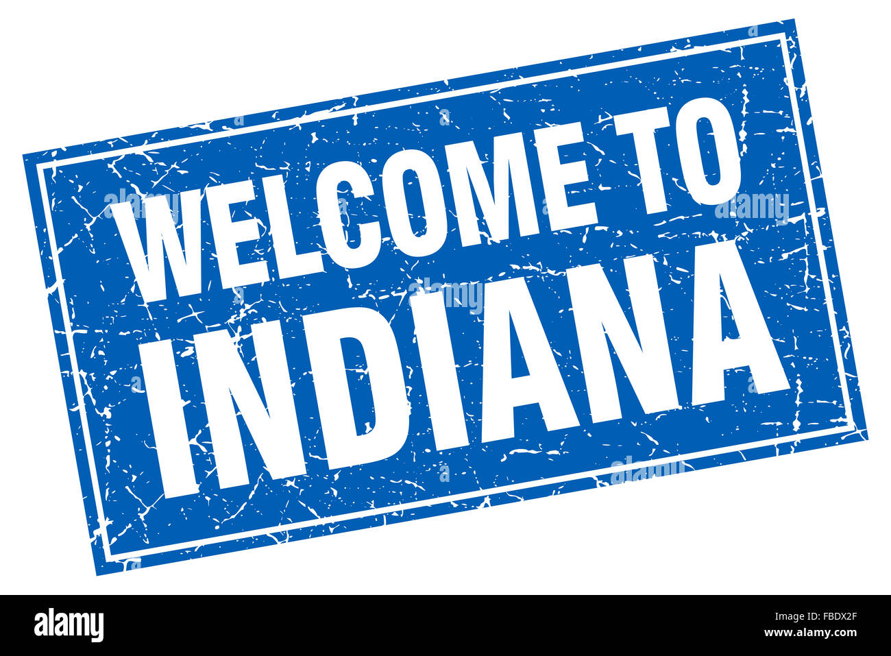 Welcome to indiana sign Cut Out Stock Images & Pictures - Alamy
