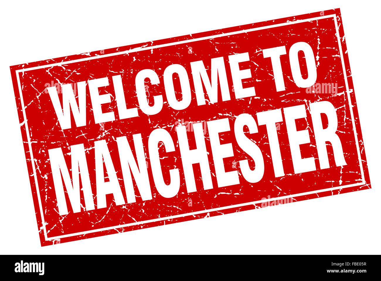 Welcome to manchester sign Cut Out Stock Images & Pictures - Alamy