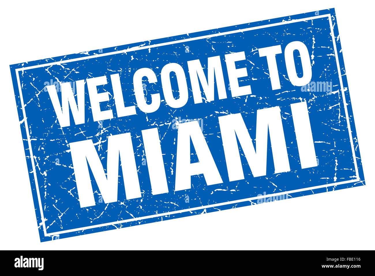 Welcome to miami sign Cut Out Stock Images & Pictures - Alamy