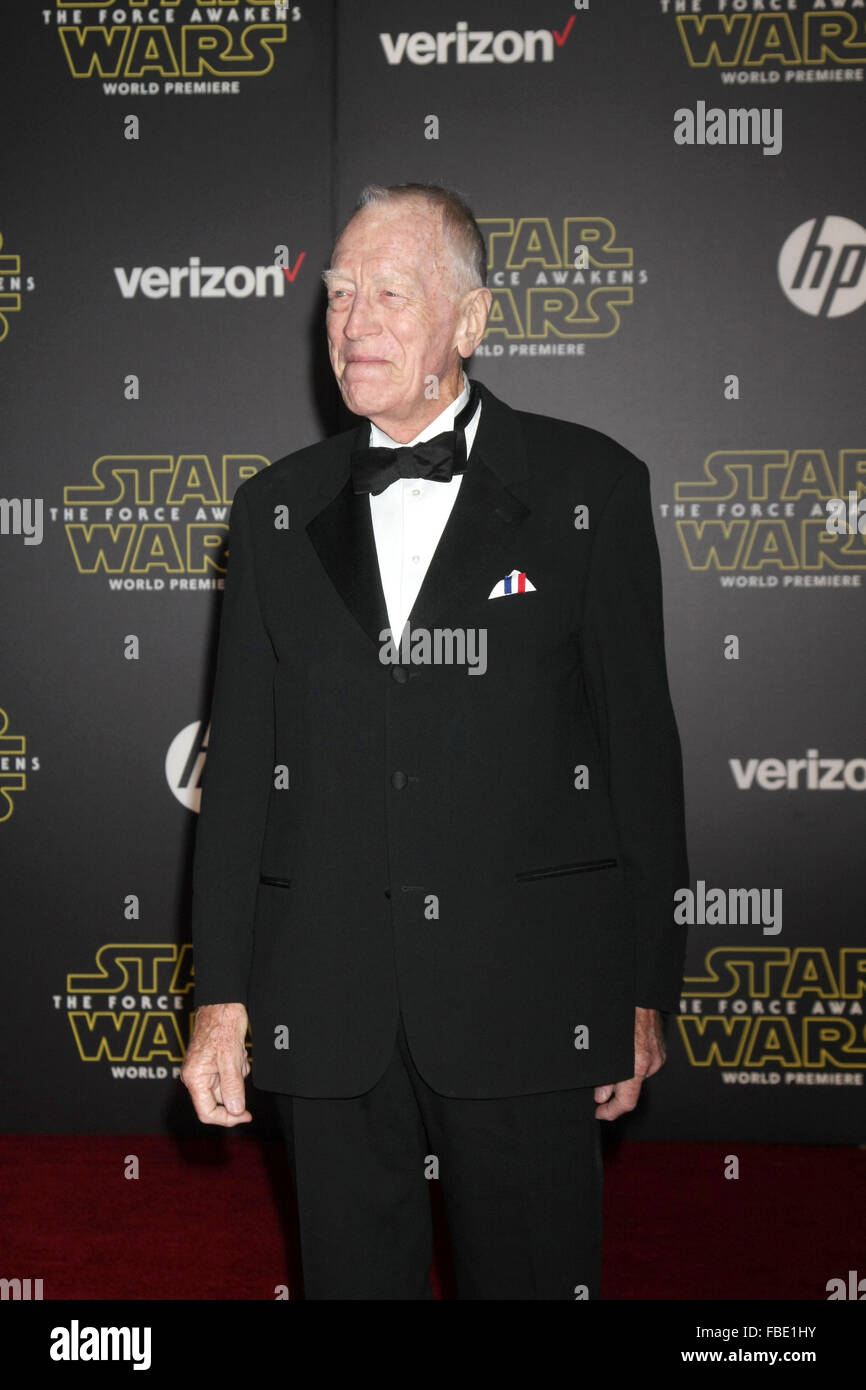 Star Wars - The Force Awakens World Premiere Featuring: Max von Sydow ...