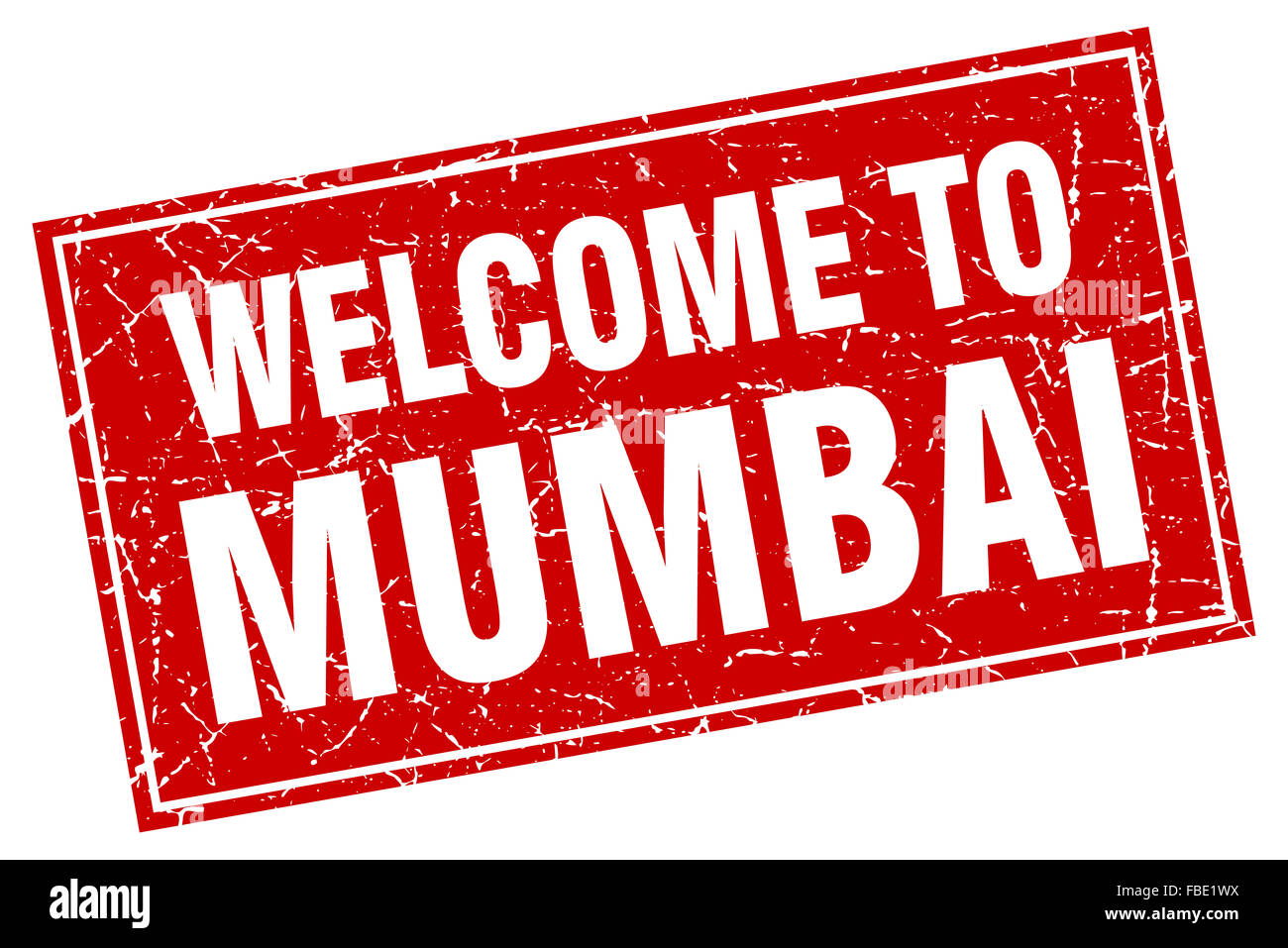 Welcome mumbai stamp hi-res stock photography and images - Alamy