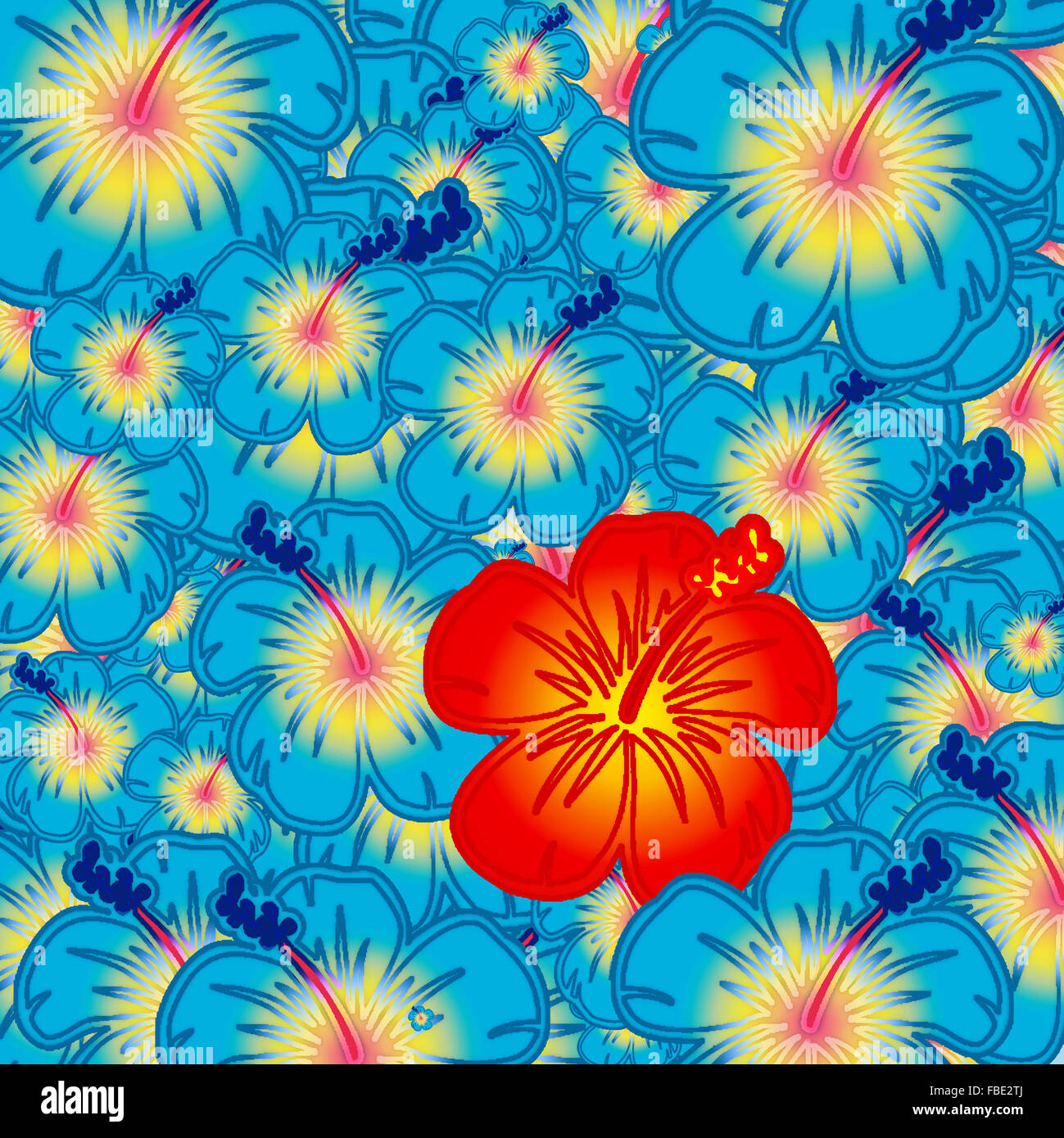 Blue hibiscus hi-res stock photography and images - Alamy