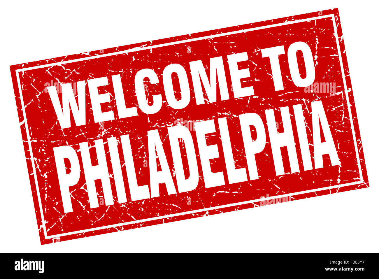 Welcome philadelphia red stamp hi-res stock photography and images - Alamy