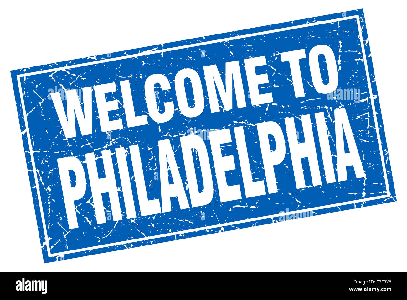 Welcome philadelphia blue stamp hi-res stock photography and images - Alamy