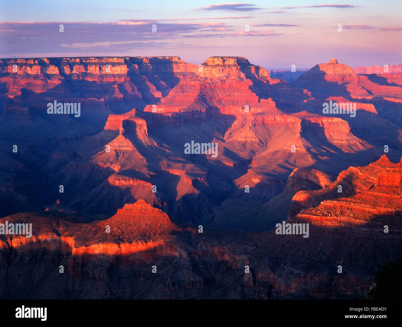 Sunset at Hopi Point Grand Canyon Arizona USA Stock Photo - Alamy