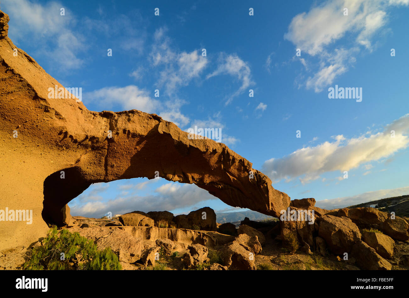 Natural Arch in the Desert Stock Photo - Alamy