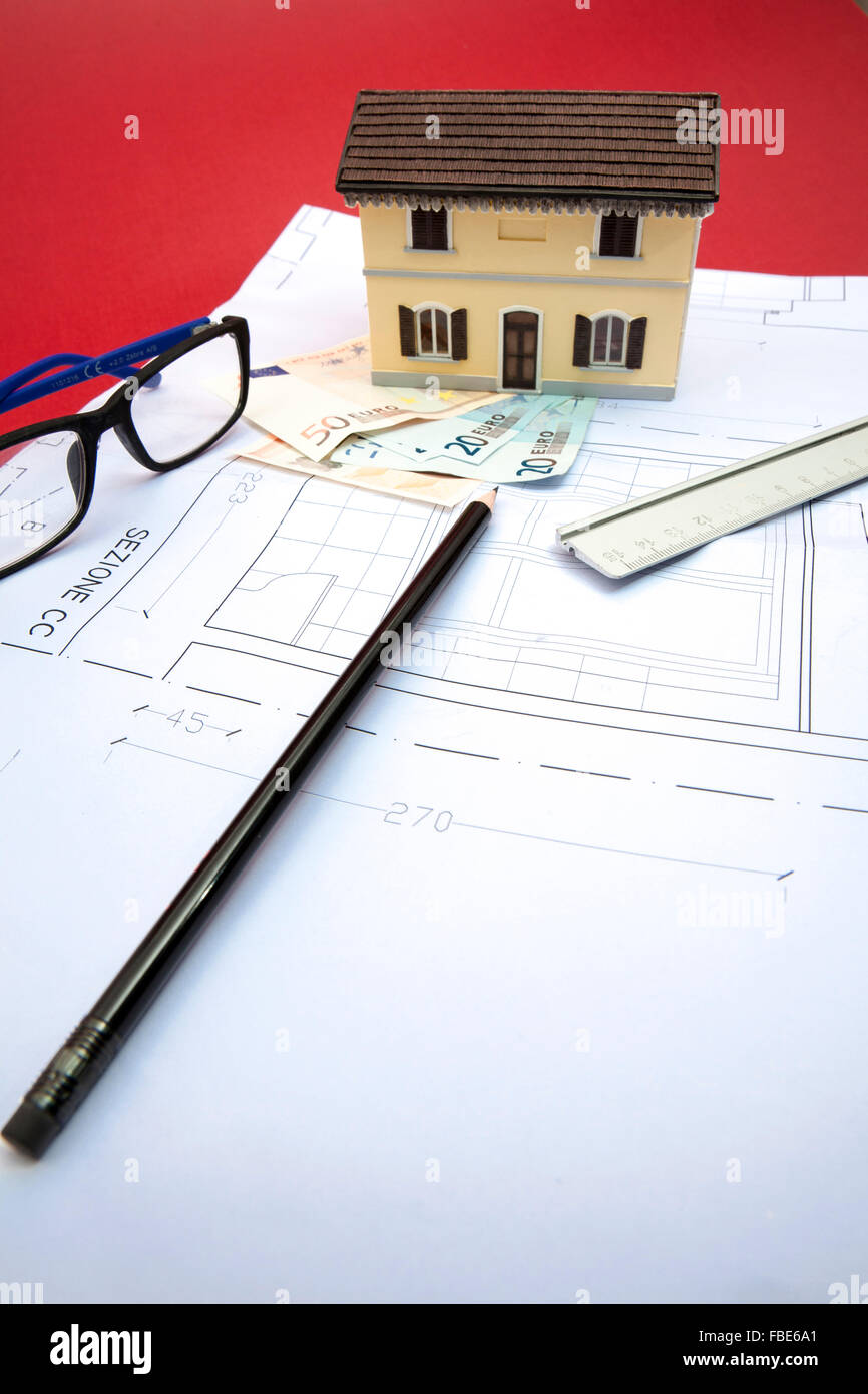 Floor plans house models hi-res stock photography and images - Alamy