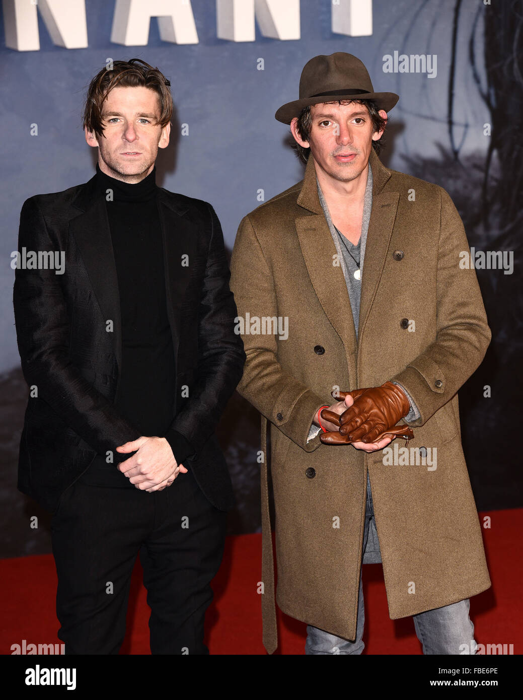 London, UK. 14th January, 2016. Paul Anderson and Lukas Haas at the UK ...